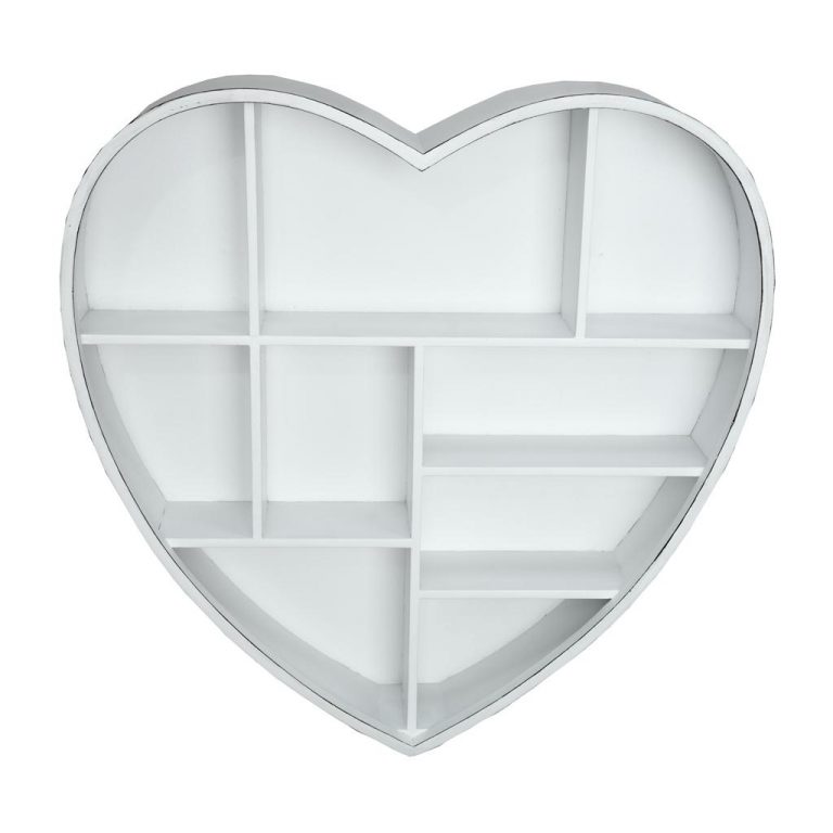 Antique heart shelf display unit - Cosy Home Blog