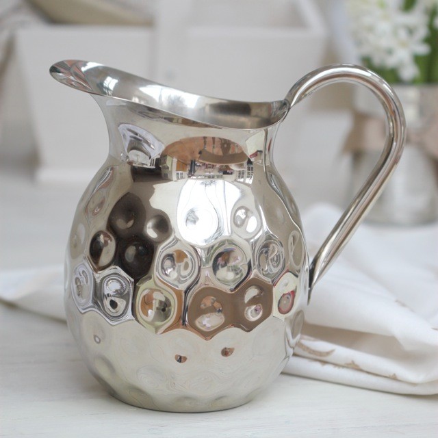 Beautiful hand hammered water jug - Cosy Home Blog